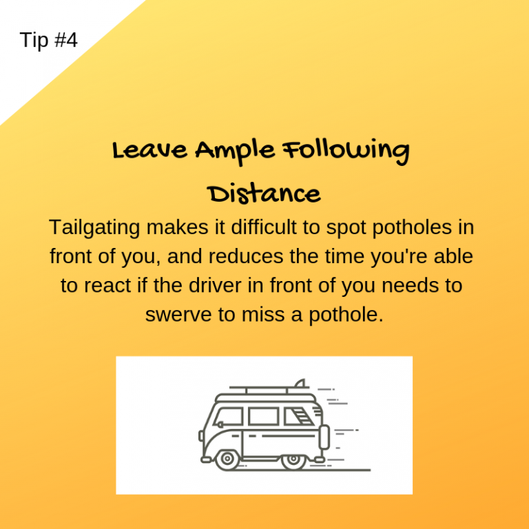 5 Tips for Navigating Potholes (Infographic) - MARVAC