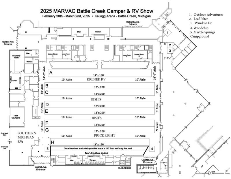 MARVAC RV & Camping Show Exhibitors and Floor Plan - MARVAC